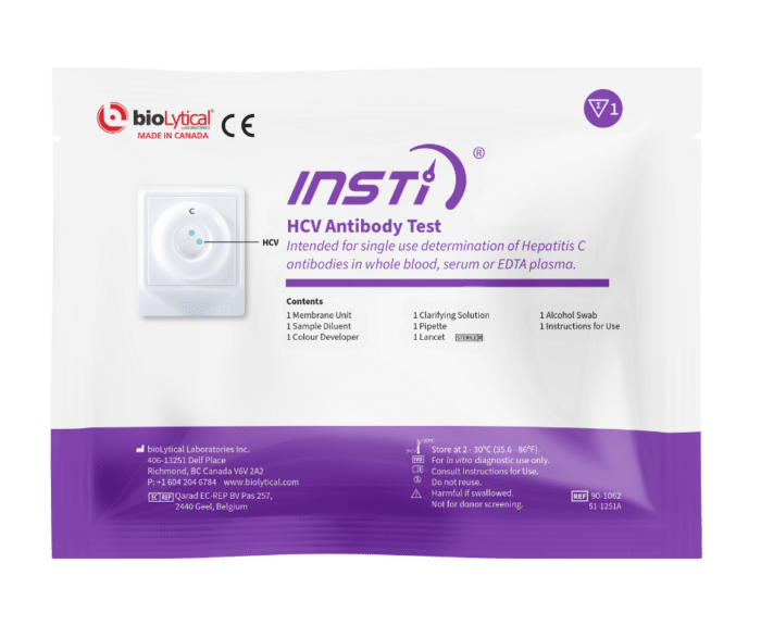 INSTI HCV Antibody Test | 1-minute technology | bioLytical Laboratories